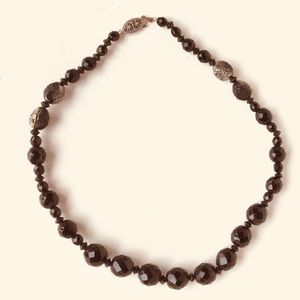 Jewelry | Antique Genuine Jet Bead Necklace Restrung 75 | Poshmark